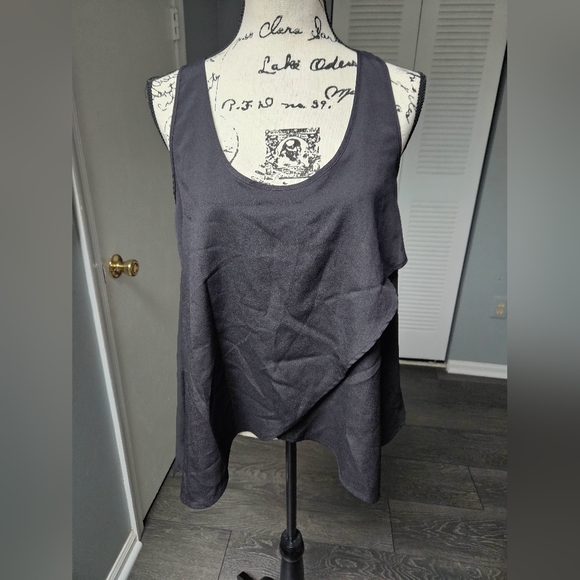 Papaya | Tops | Papaya Black Layered Sheer Tank Top | Poshmark